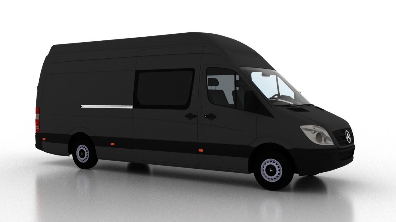 Mercedes Benz Sprinter L3H3 2009 Crew Van EU 3D model | CGTrader