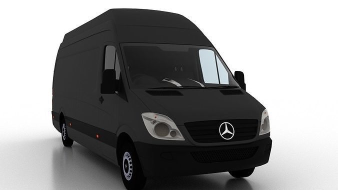 Mercedes Benz Sprinter L3H3 2009 Cargo UK 3D model | CGTrader
