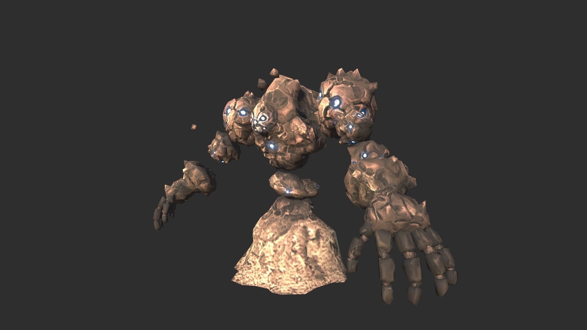 3D model Anime Golem VR / AR / low-poly | CGTrader