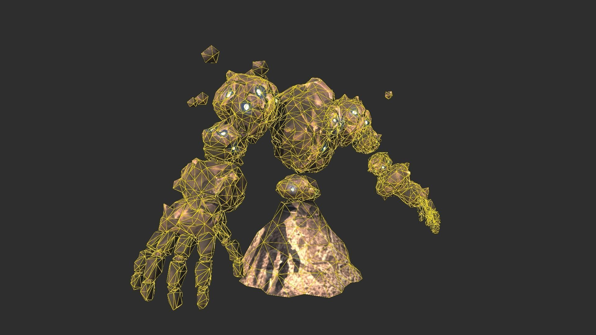 3D model Anime Golem VR / AR / low-poly | CGTrader