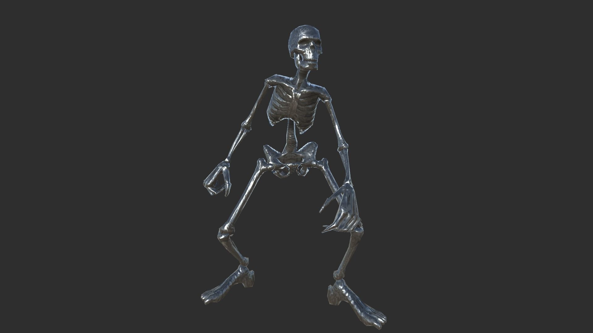 3d Model Anime Skeletons Vr Ar Low Poly Cgtrader