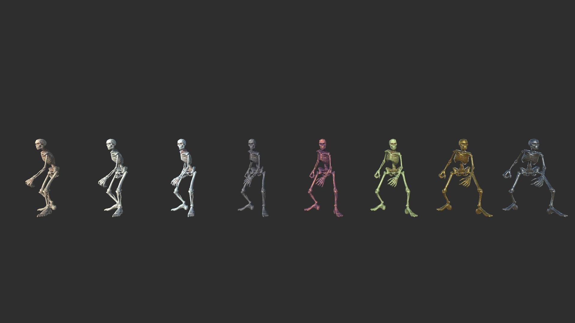 3D model Anime Skeletons VR / AR / low-poly | CGTrader
