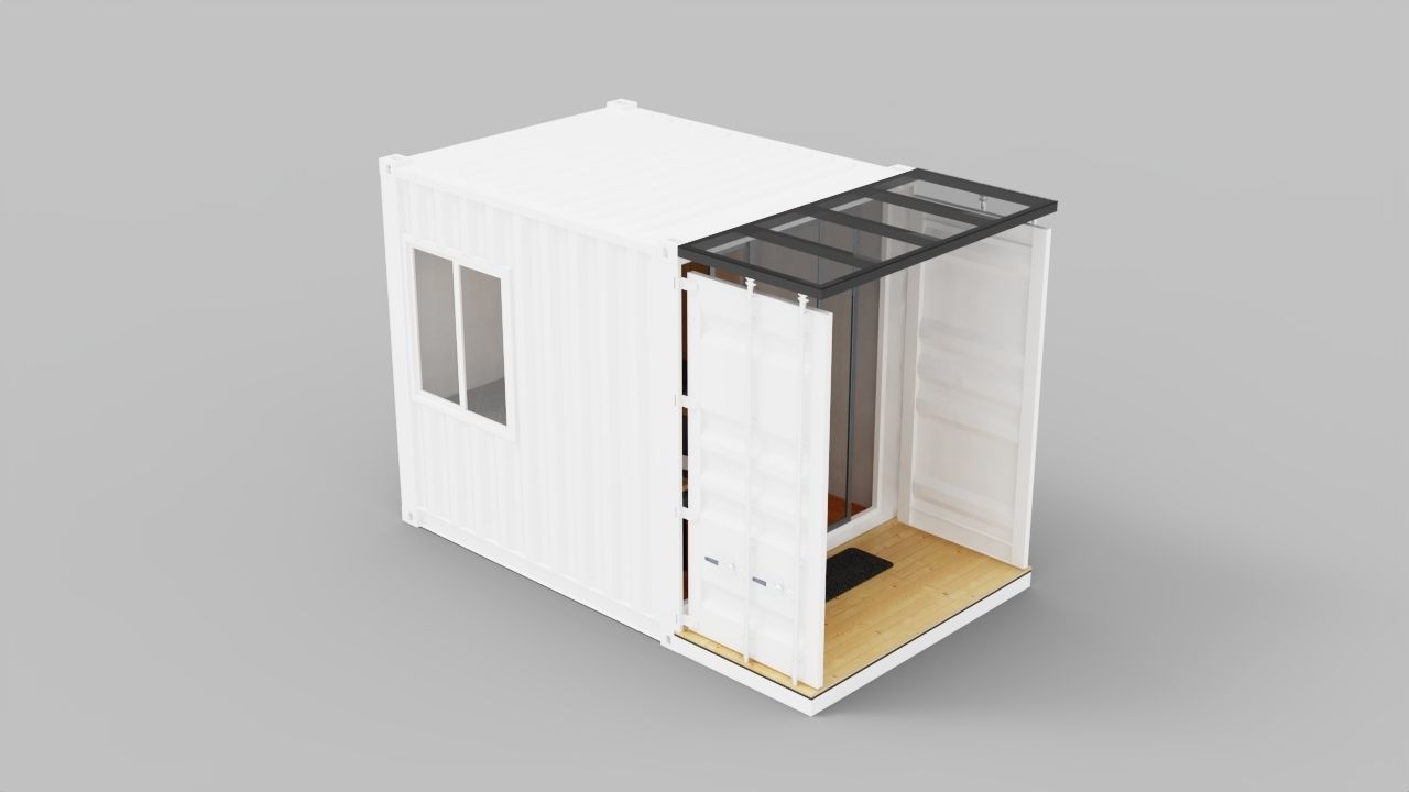 10ft Mini House Container 3D model | CGTrader