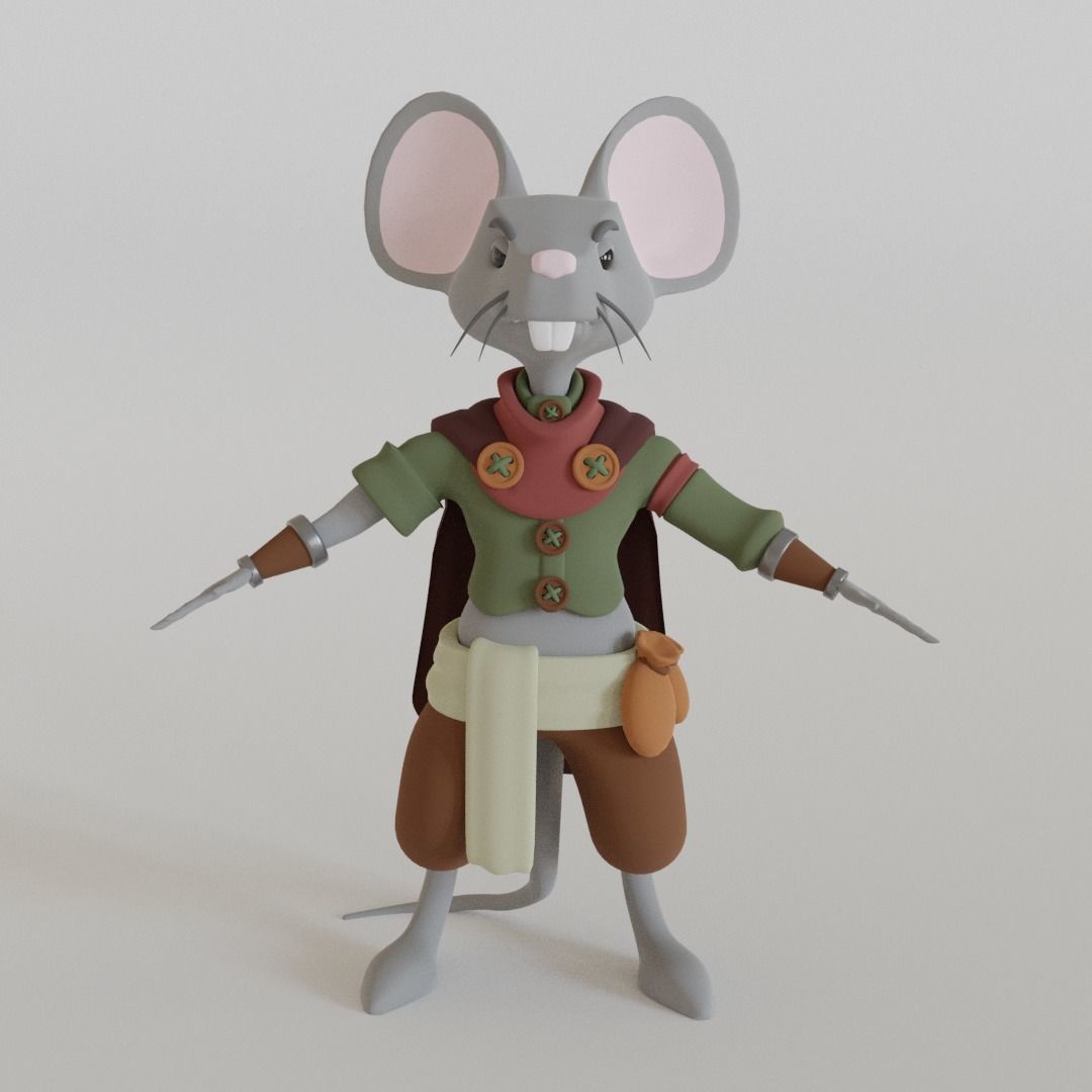 Mouse animal character 3D model | CGTrader