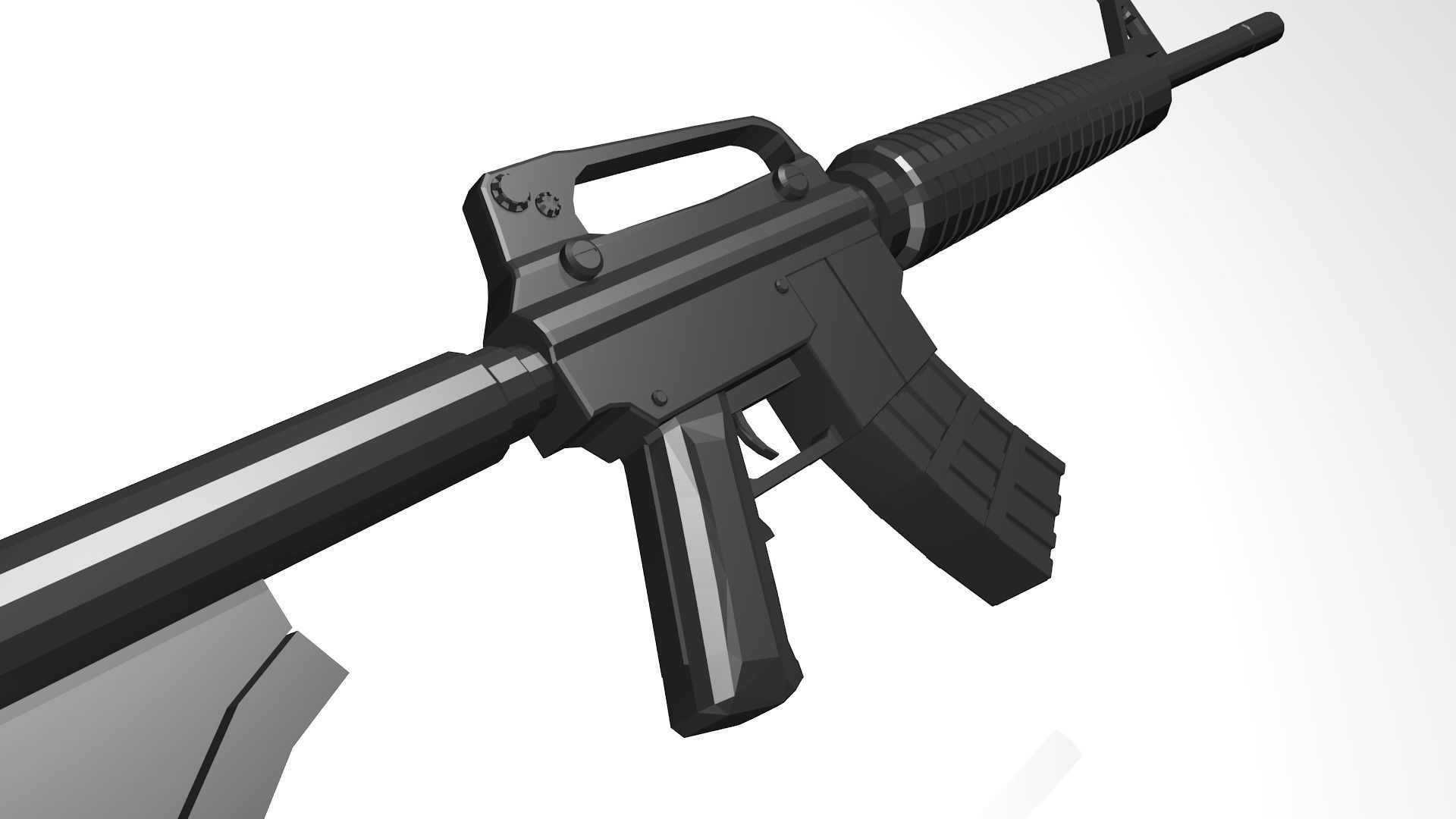 3D model Low Poly M4A1 ar - rifle VR / AR / low-poly | CGTrader