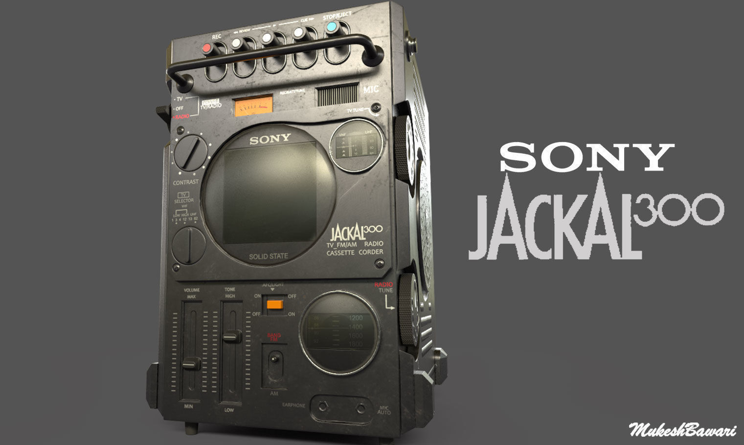 3D model sony jackal 300 VR / AR / low-poly | CGTrader