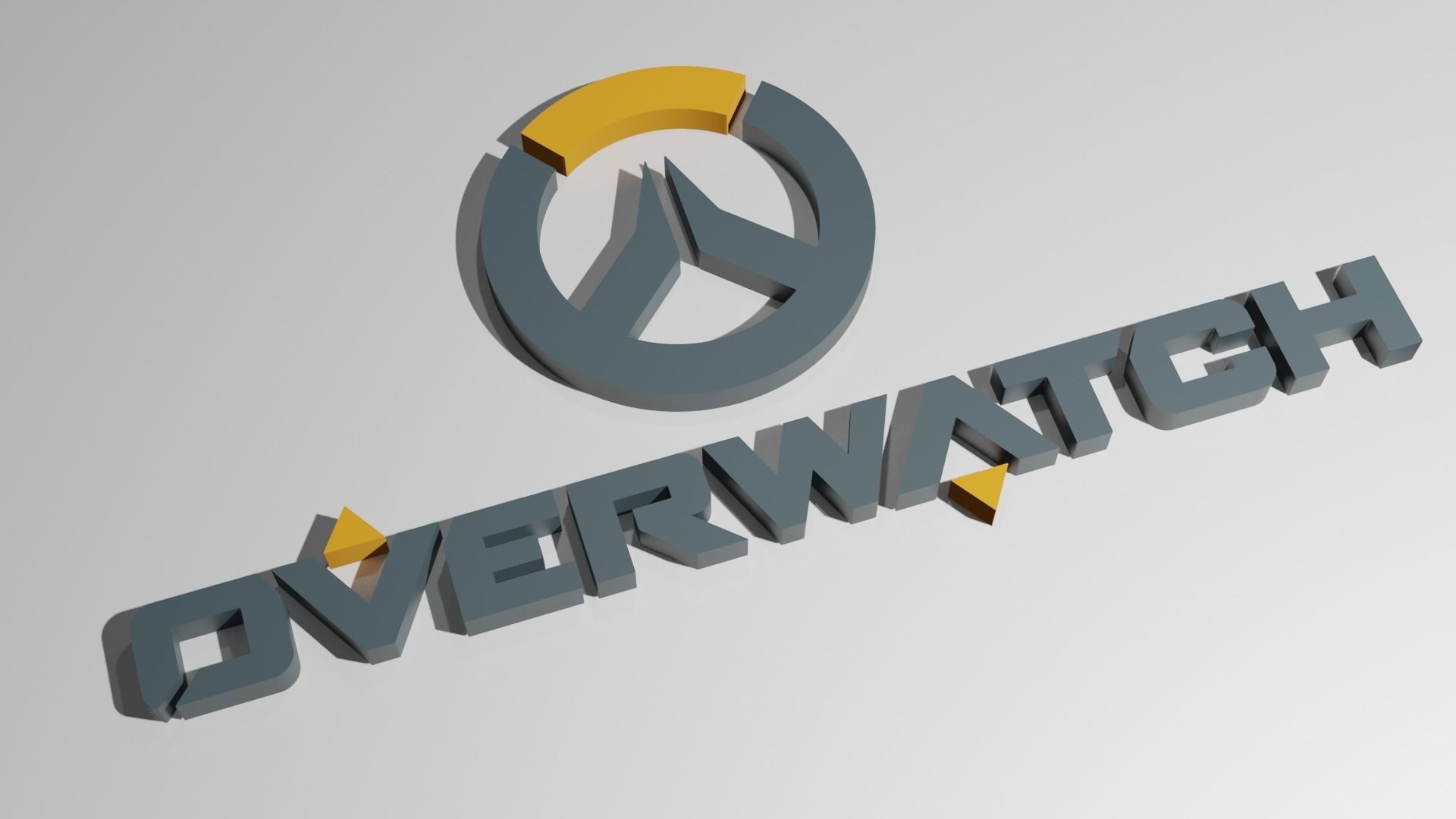 Overwatch logo and symbols 3D model 3D printable | CGTrader