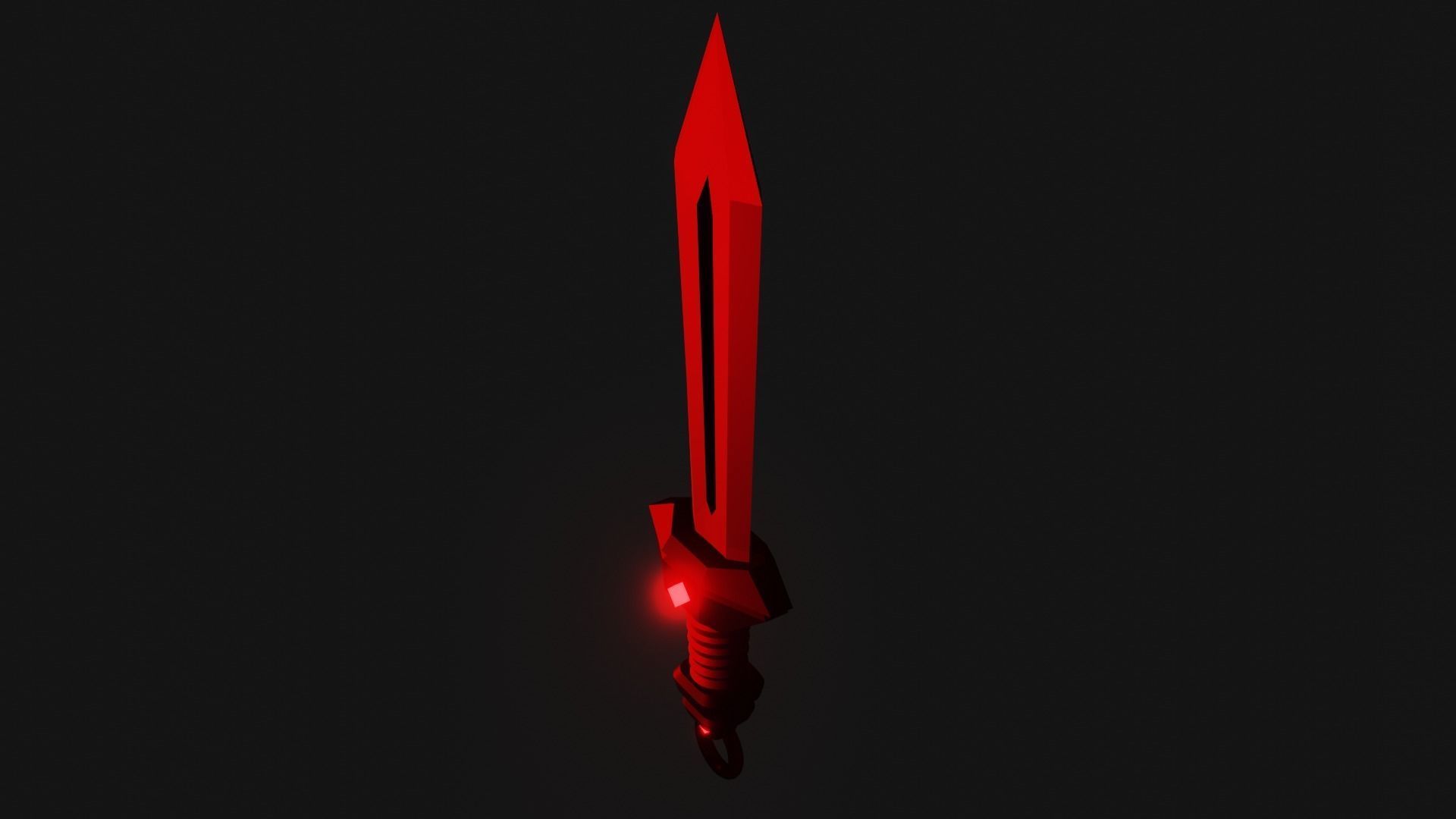 3D model Ruby Sword Low Poly for games VR / AR / low-poly | CGTrader