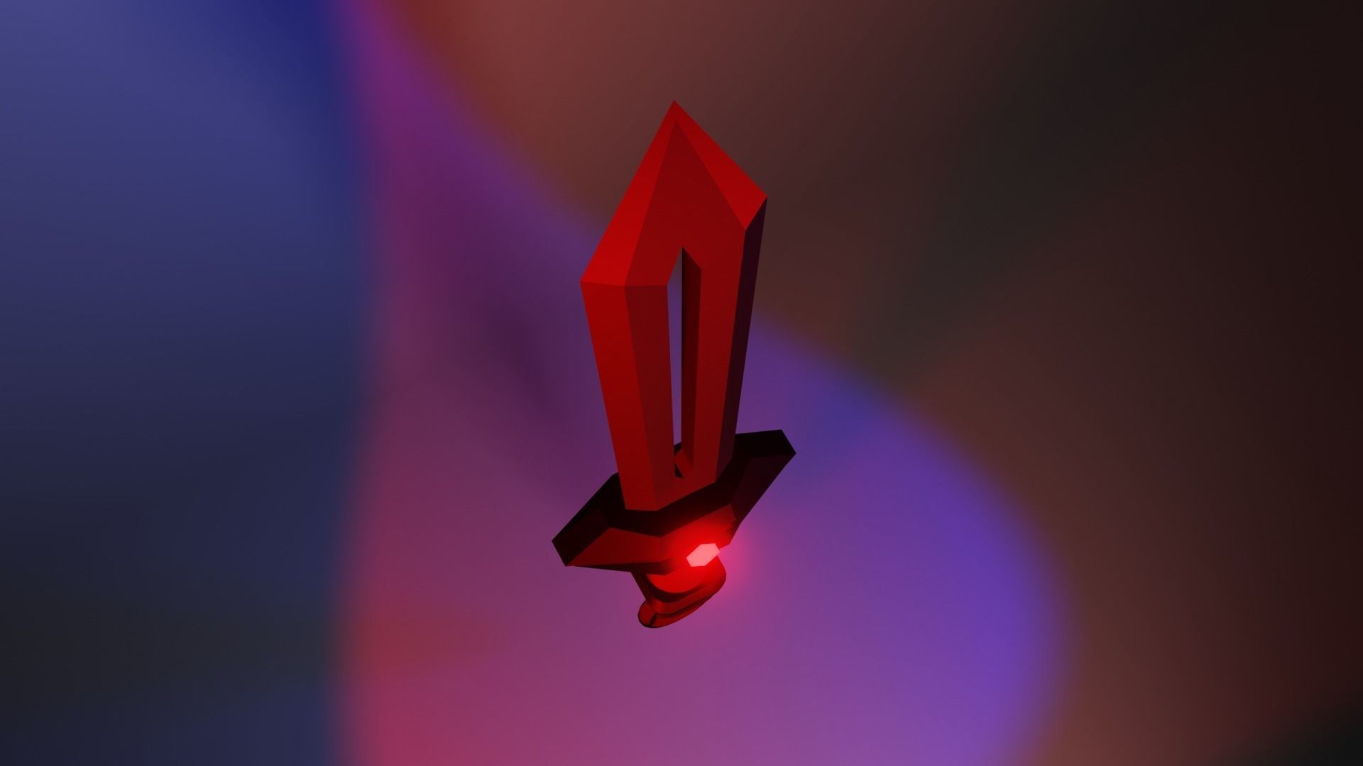 3D model Ruby Sword Low Poly for games VR / AR / low-poly | CGTrader