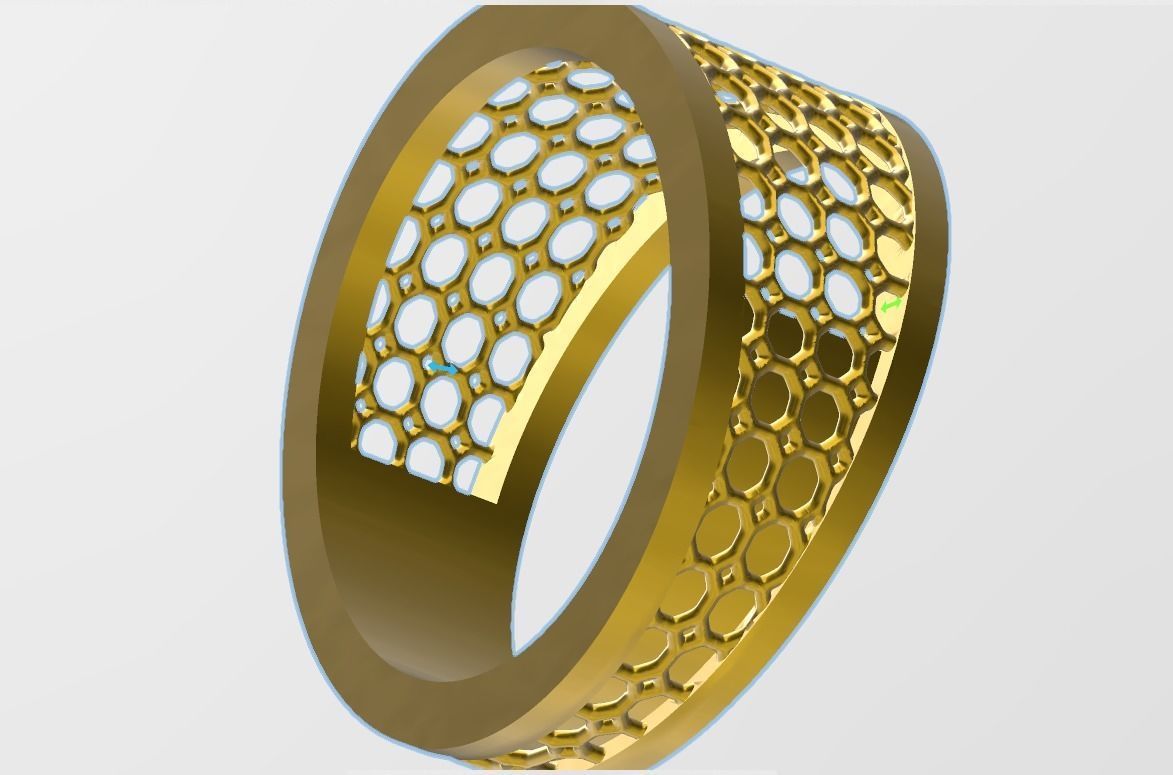 contemporary jali ring stl verified 3D model 3D printable | CGTrader