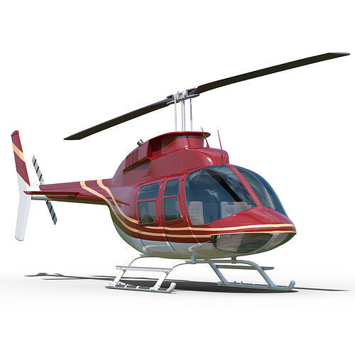 Helicopter Bell 206 3D model | CGTrader