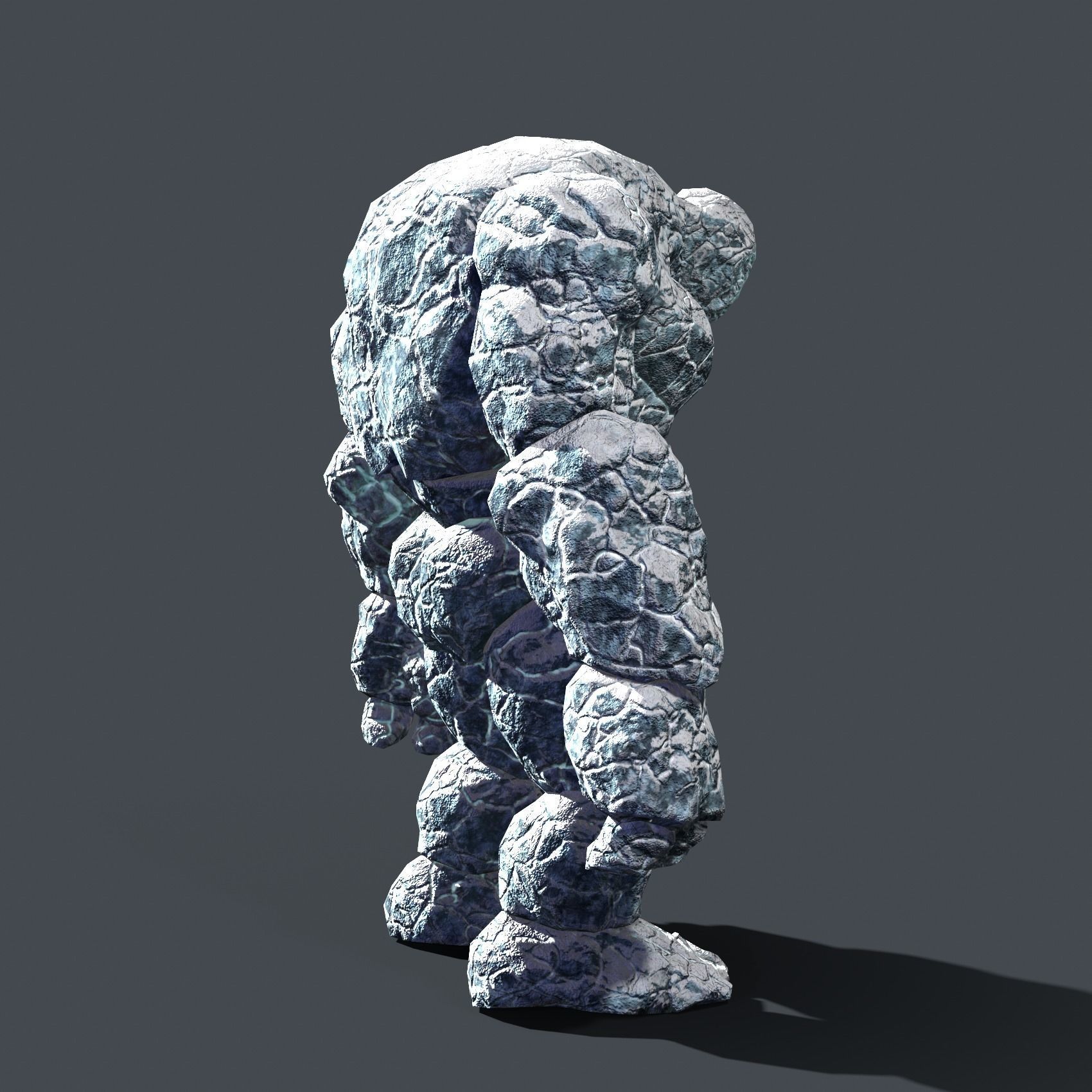3D model Elemental Golem - Ice Snowy - VR / AR / low-poly | CGTrader