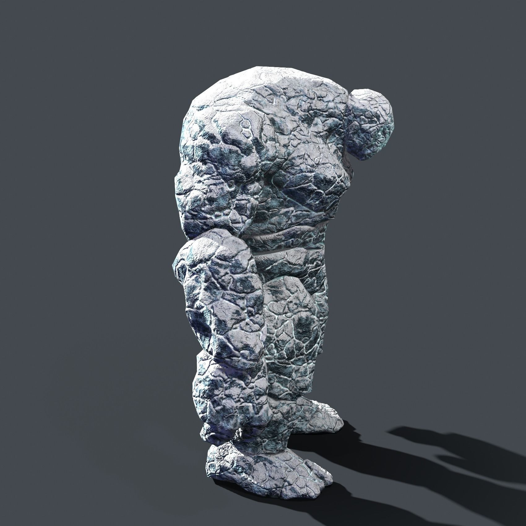 3D model Elemental Golem - Ice Snowy - VR / AR / low-poly | CGTrader