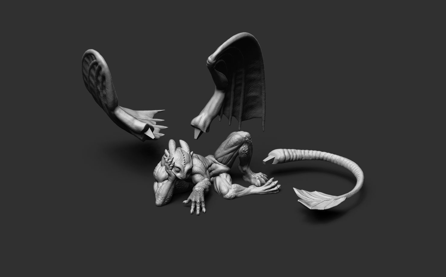 Night Fury 3D model 3D printable | CGTrader