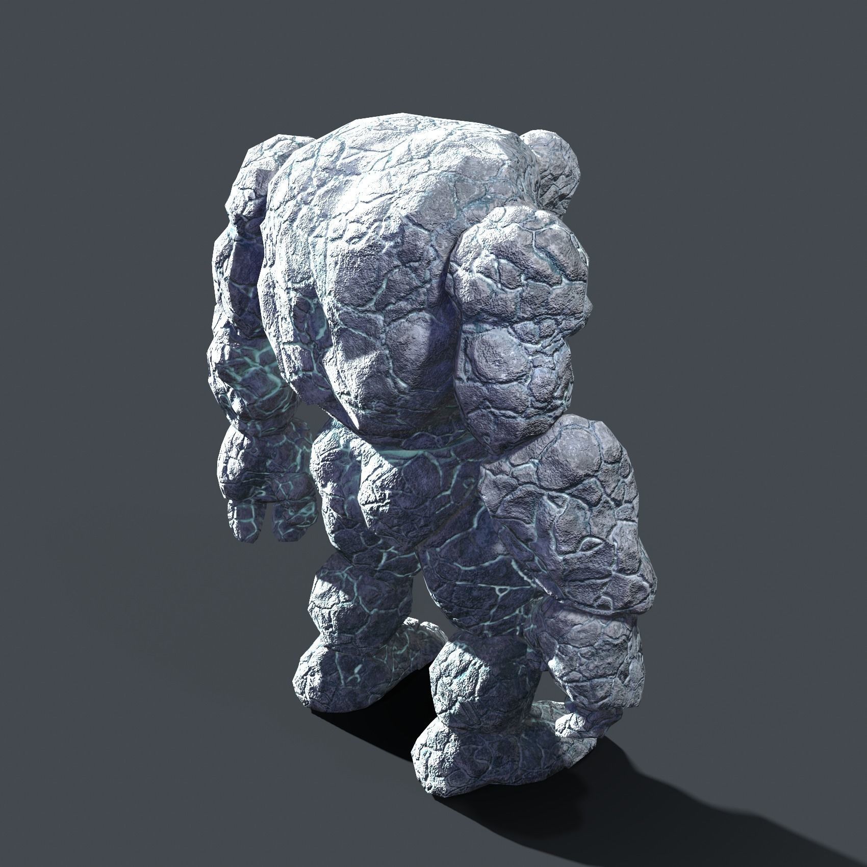 3D model Elemental Golem - Ice - VR / AR / low-poly | CGTrader