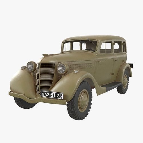 Gaz 61 3D model | CGTrader