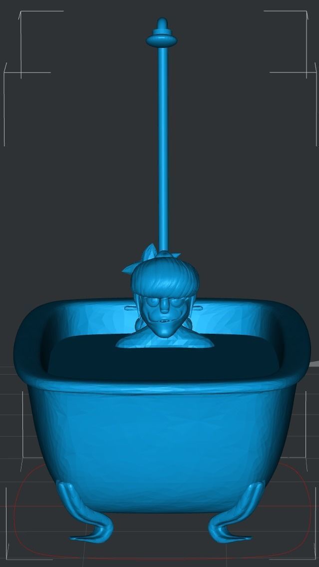 Murdoc in THE BATH 3D model 3D printable | CGTrader