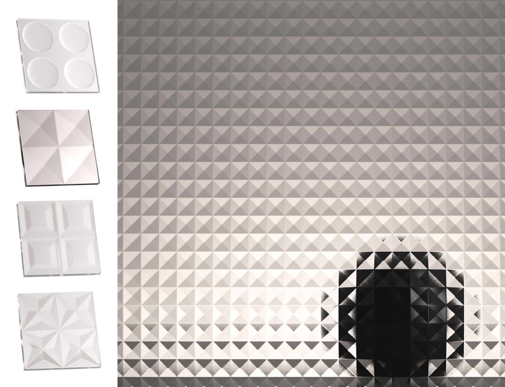 Texture Fluted Glass Set 02 VR / AR / low-poly | CGTrader