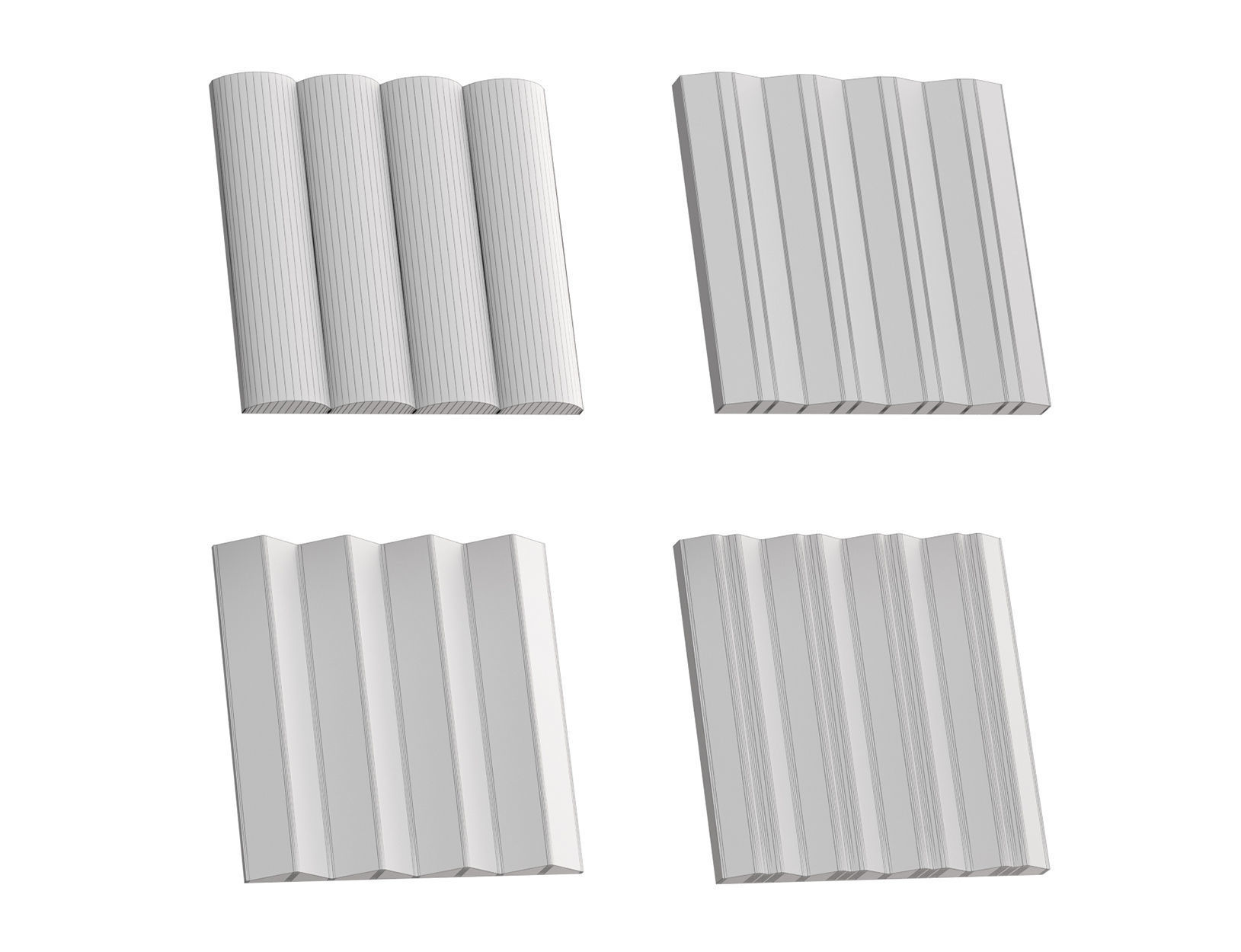 Texture Fluted Glass Set 03 VR / AR / low-poly | CGTrader