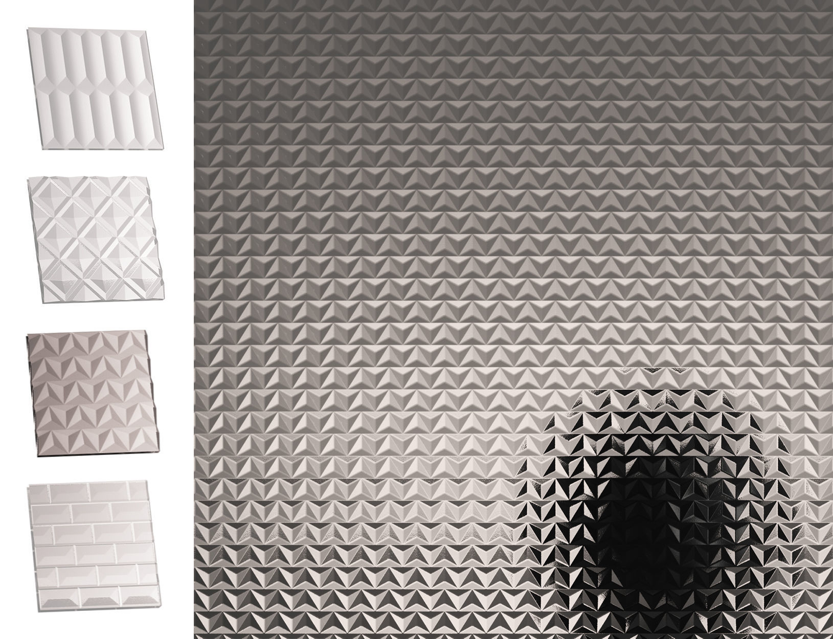 Texture Fluted Glass Set 06 VR / AR / low-poly | CGTrader