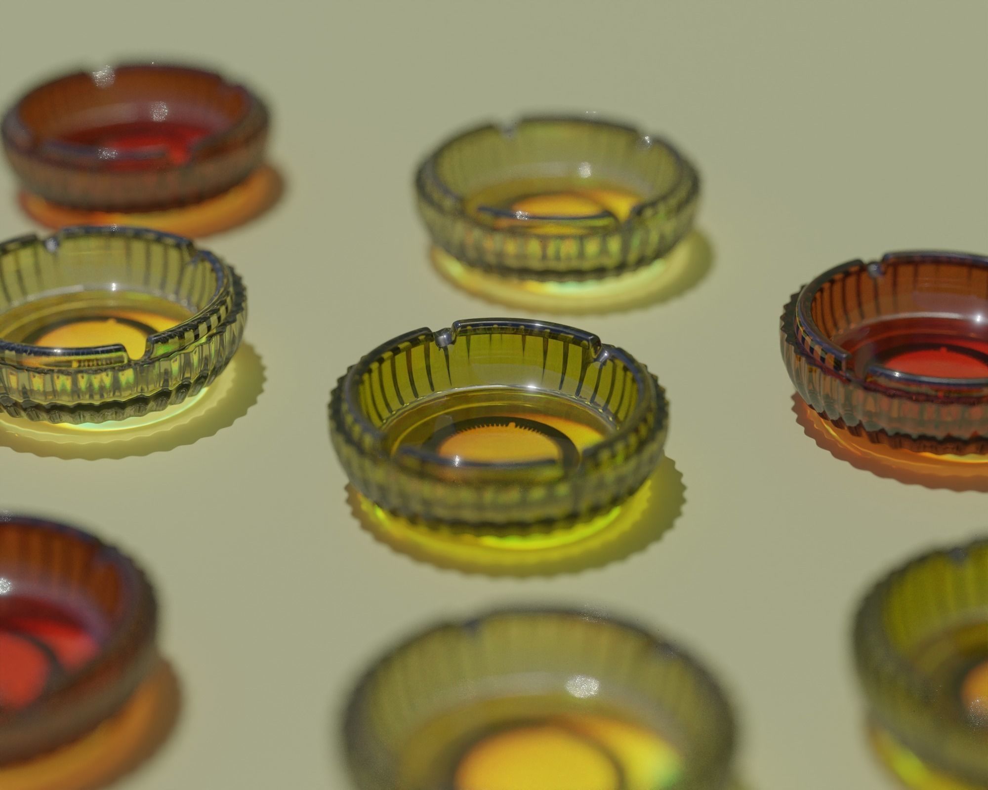 Classic Vintage 70s Ashtray 3D model | CGTrader