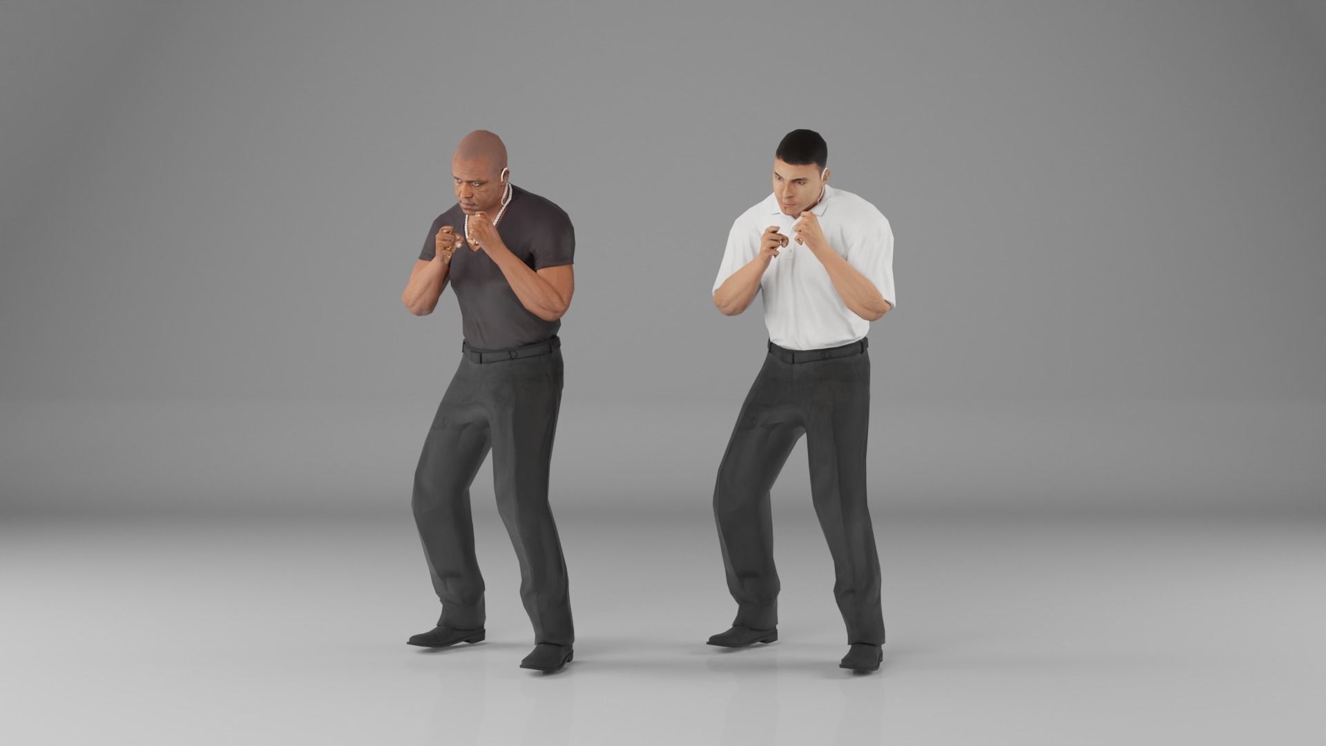 3D model Bouncer club security guard animation VR / AR / low-poly ...