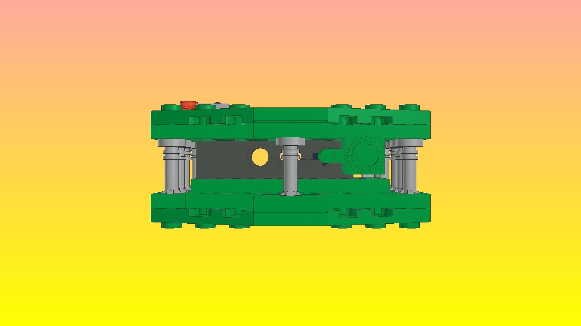 Lego Hydraulic Press Model 516 3D model | CGTrader