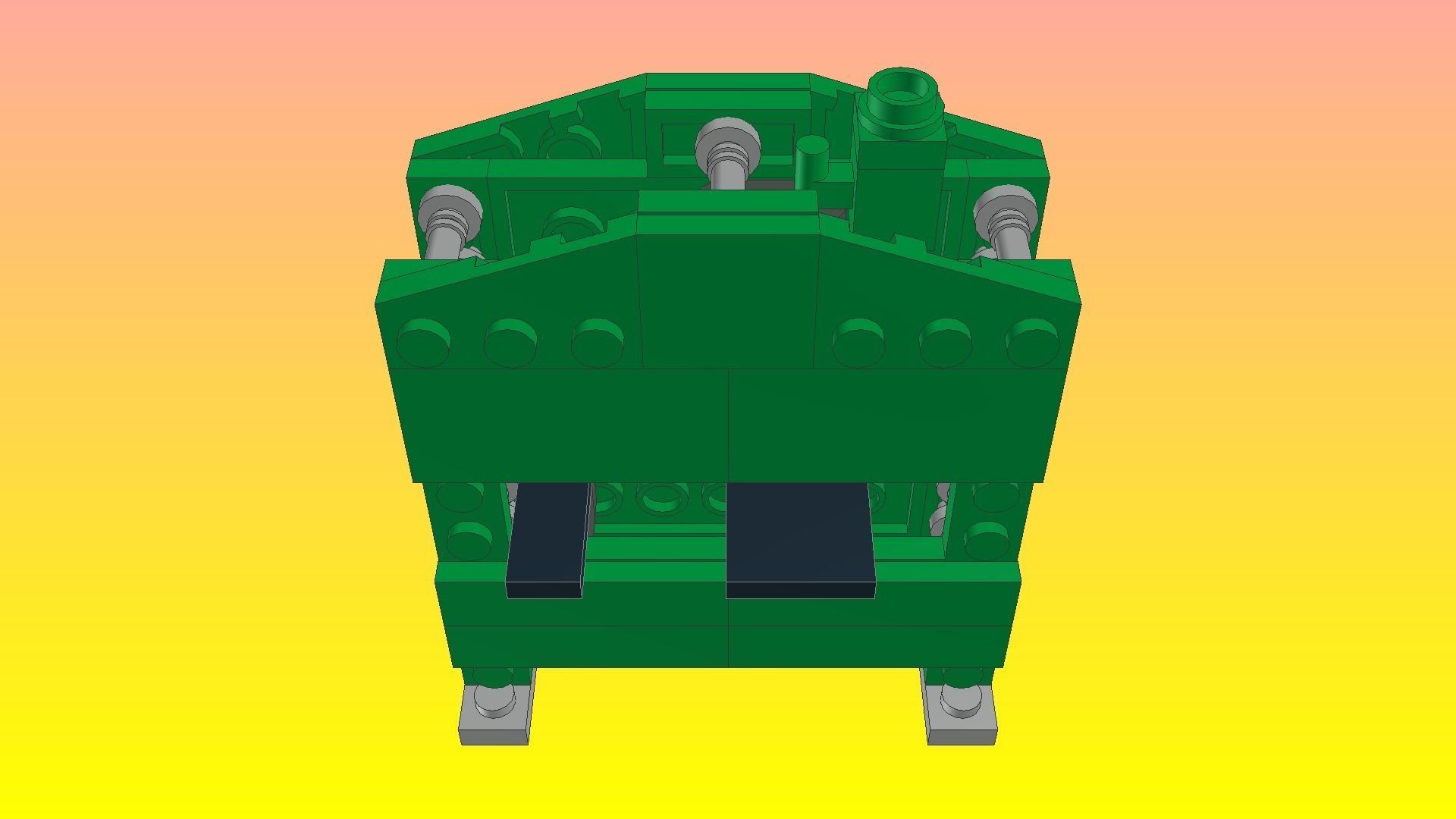 Lego Hydraulic Press Model 516 3D model | CGTrader