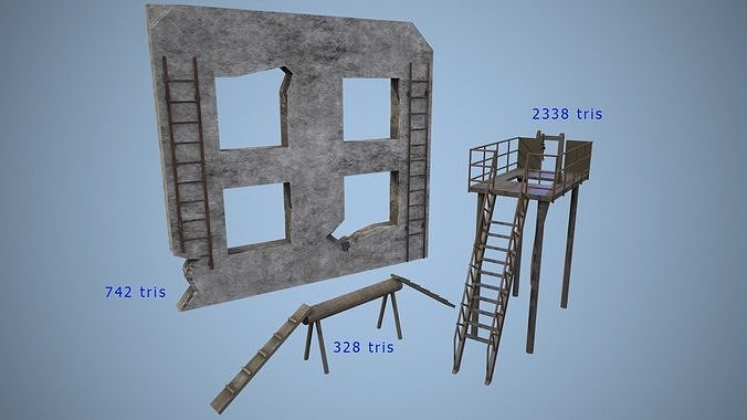 3D model Facilities for training firefighters VR / AR / low-poly | CGTrader