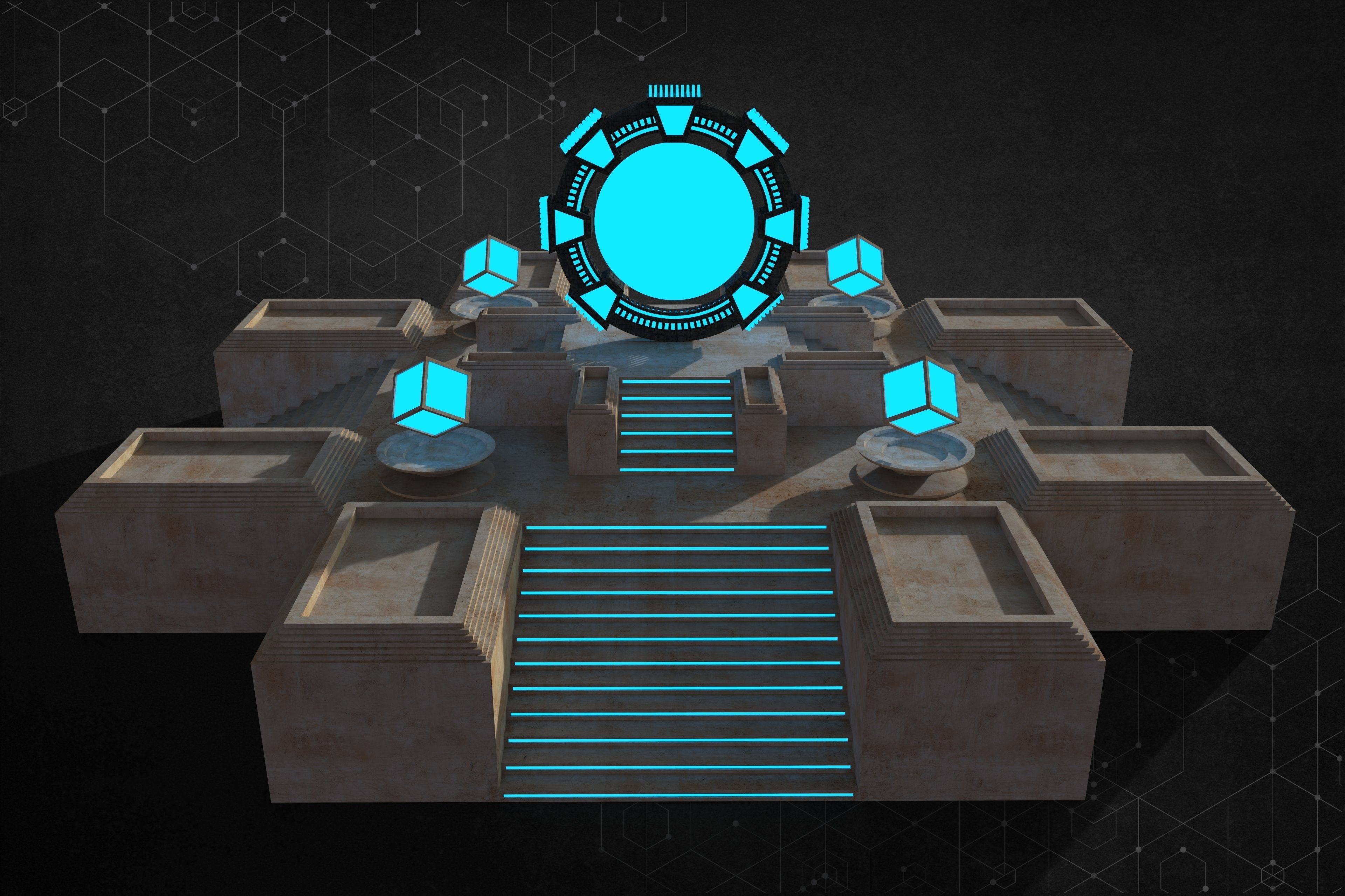 Stargate 3D model | CGTrader