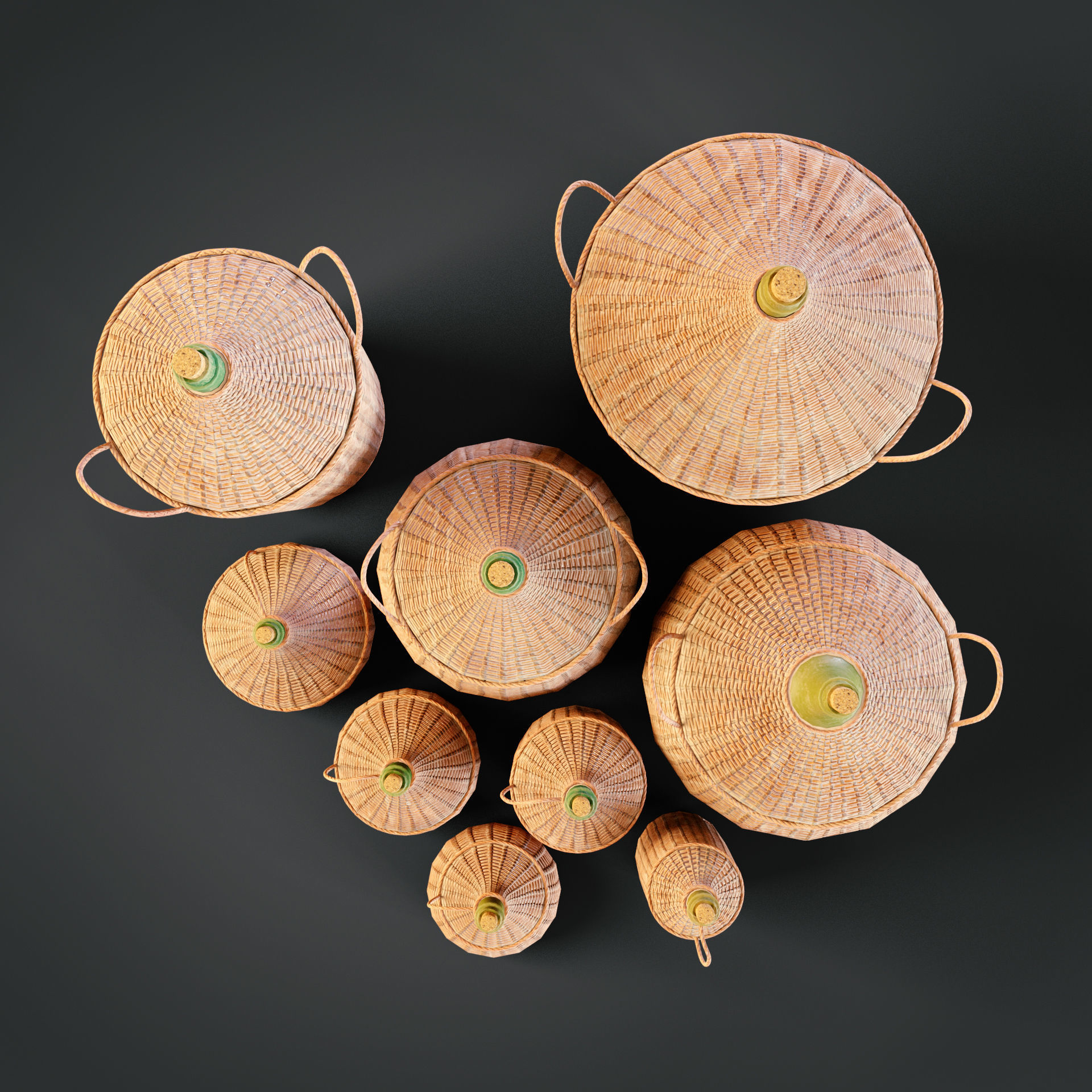 3D model Medieval market container props VR / AR / low-poly | CGTrader