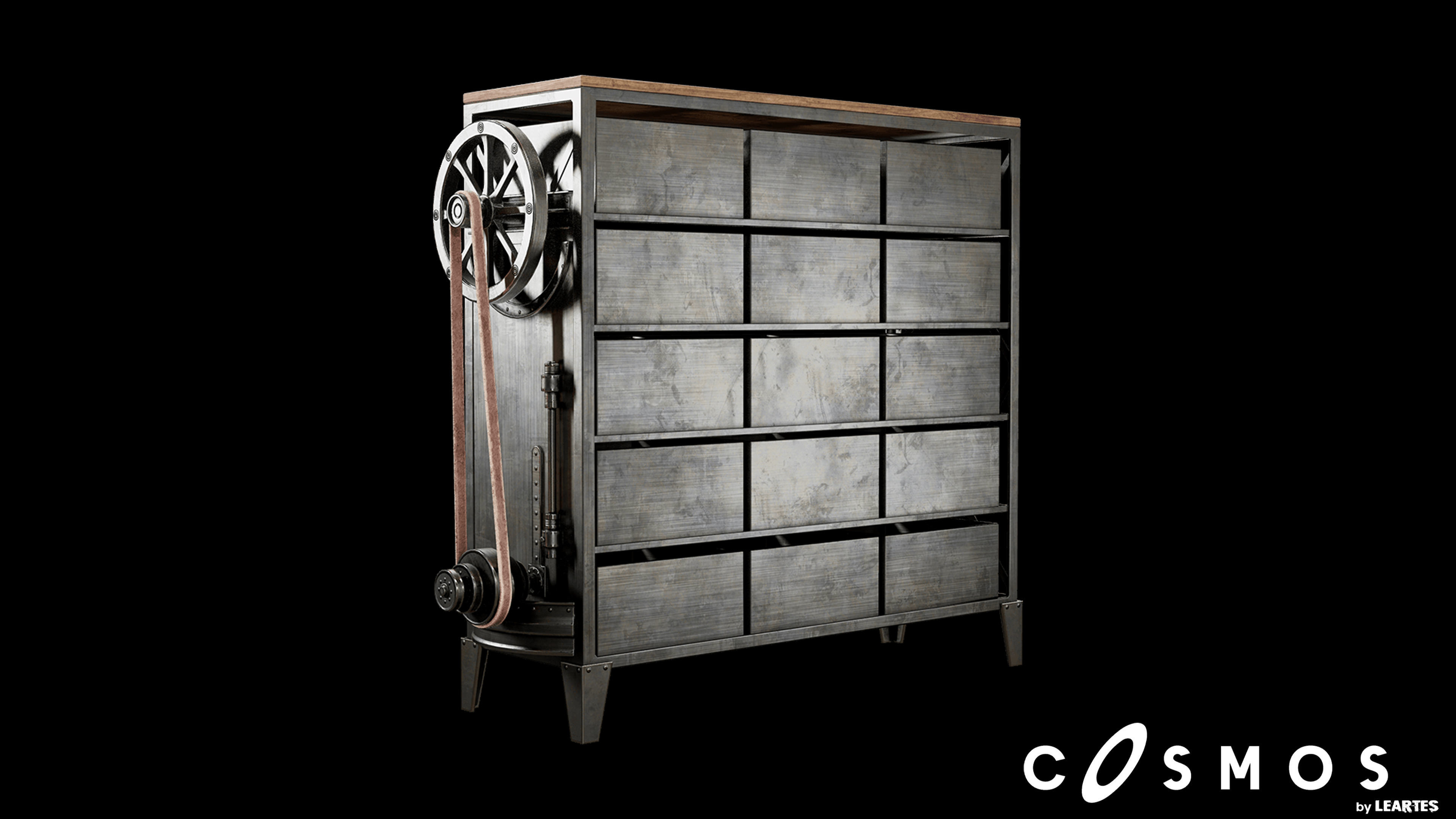 3D model Steampunk Work Cabinet VR / AR / low-poly | CGTrader