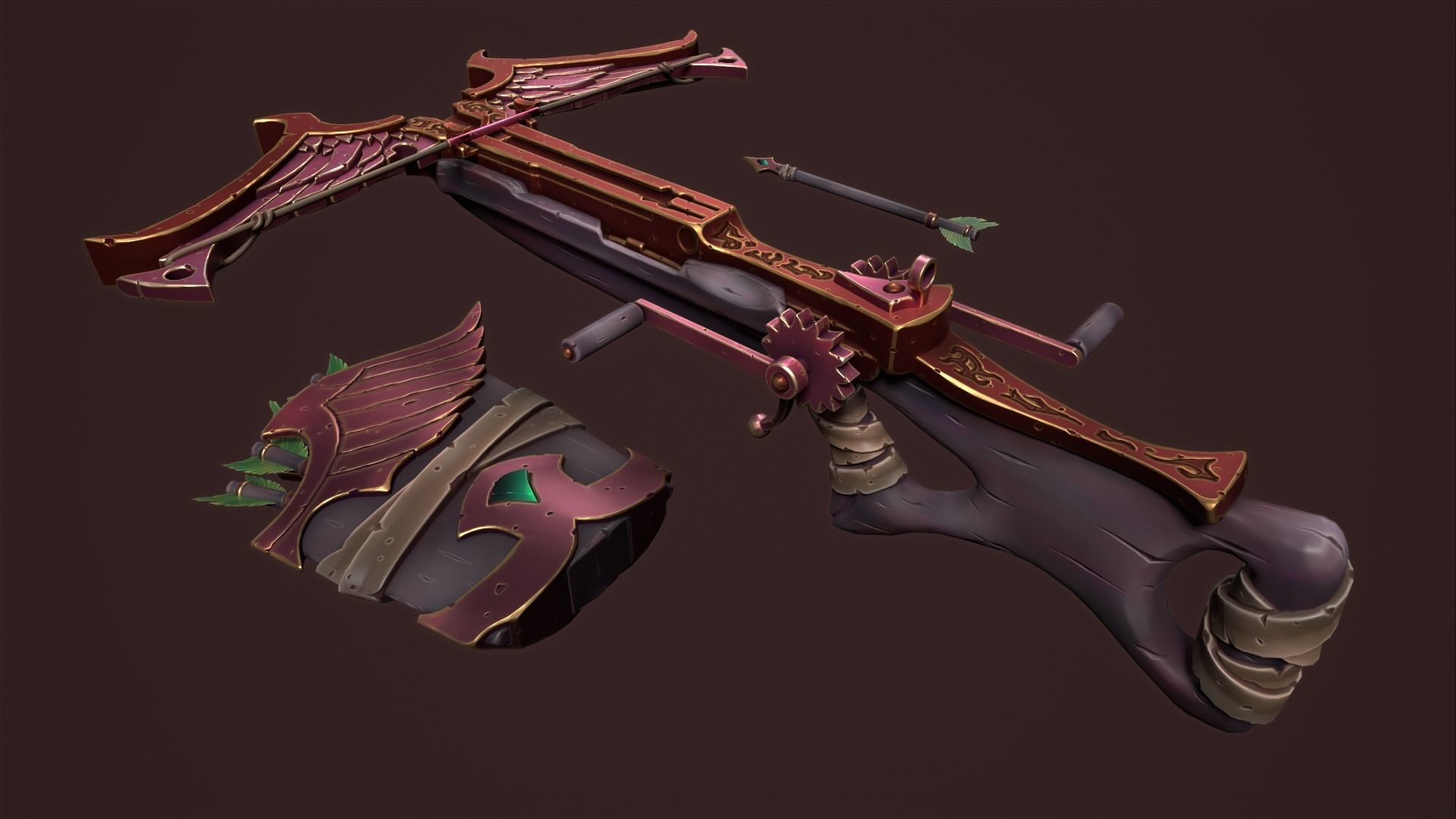 3D model Rune crossbow VR / AR / low-poly | CGTrader