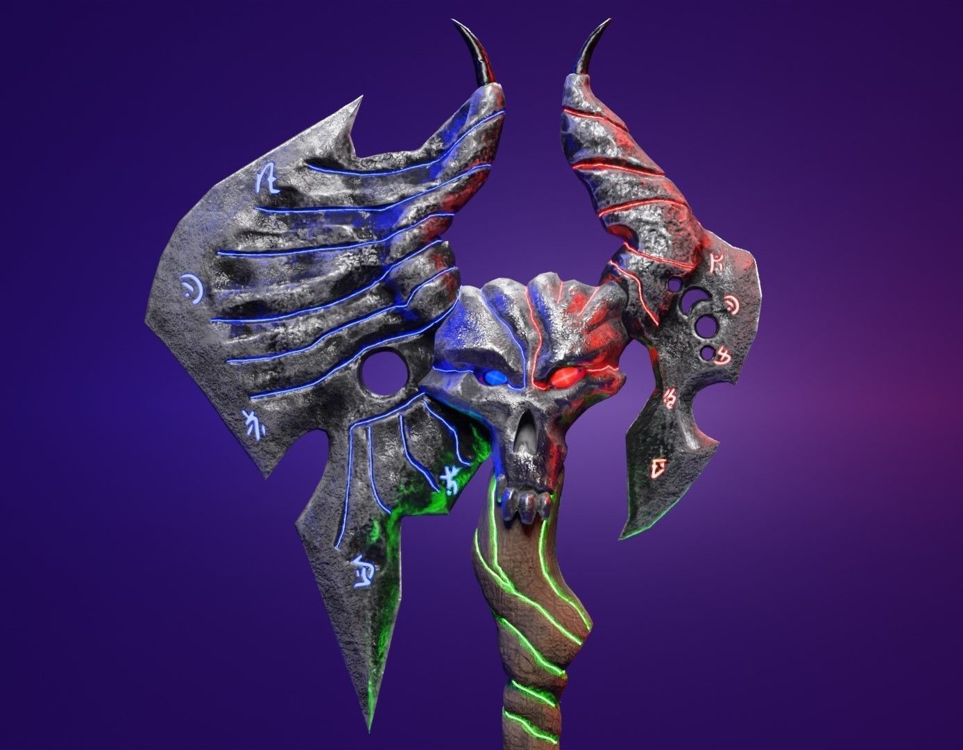 3D model Magic axe VR / AR / low-poly | CGTrader