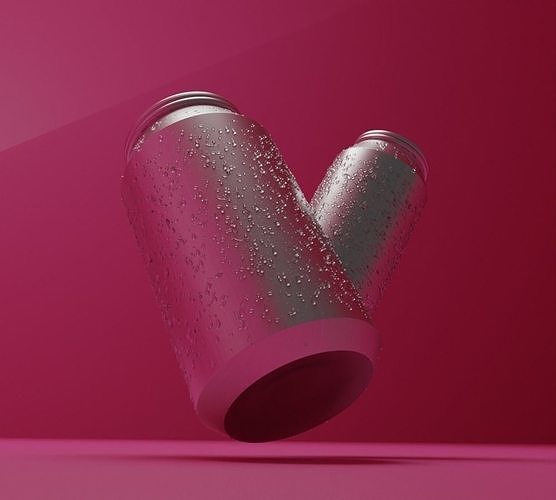 Beer can without label free 3D model | CGTrader
