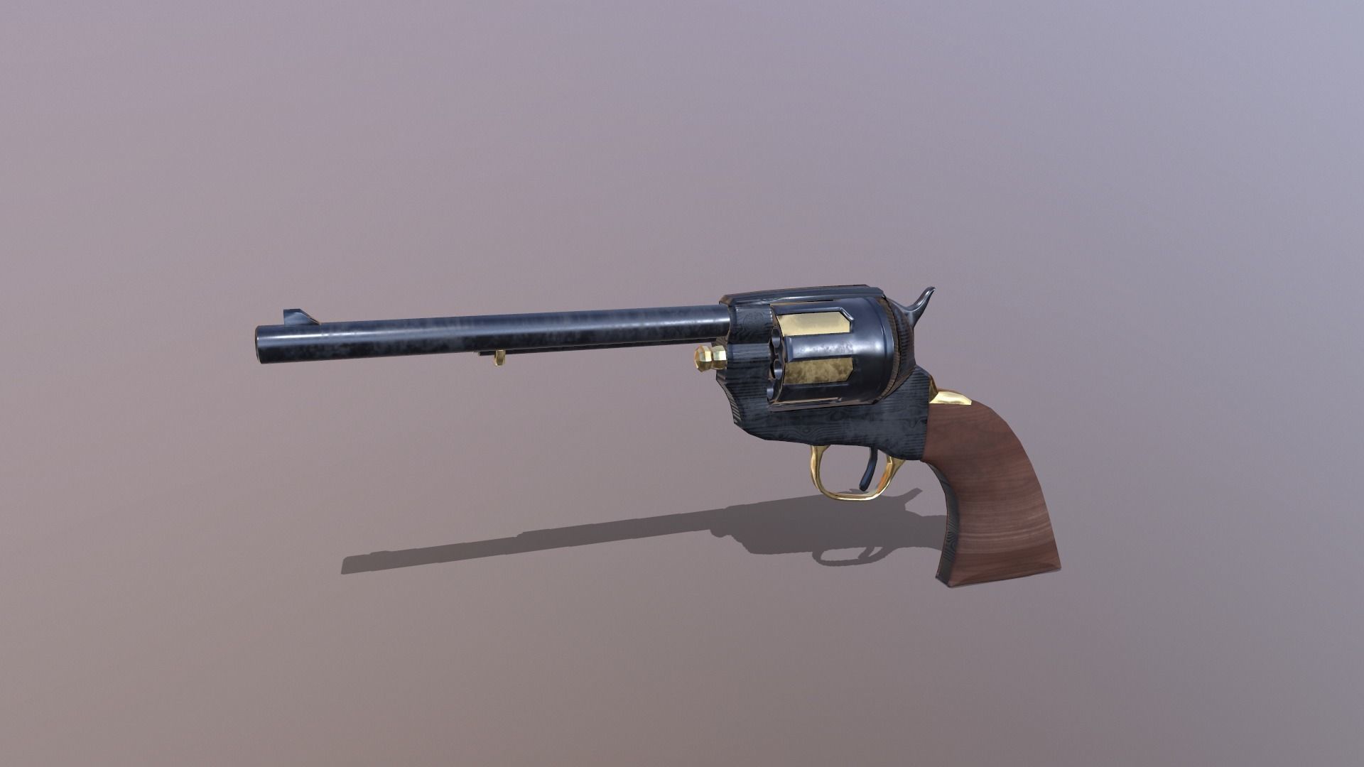 3D model Stylized revolver VR / AR / low-poly | CGTrader