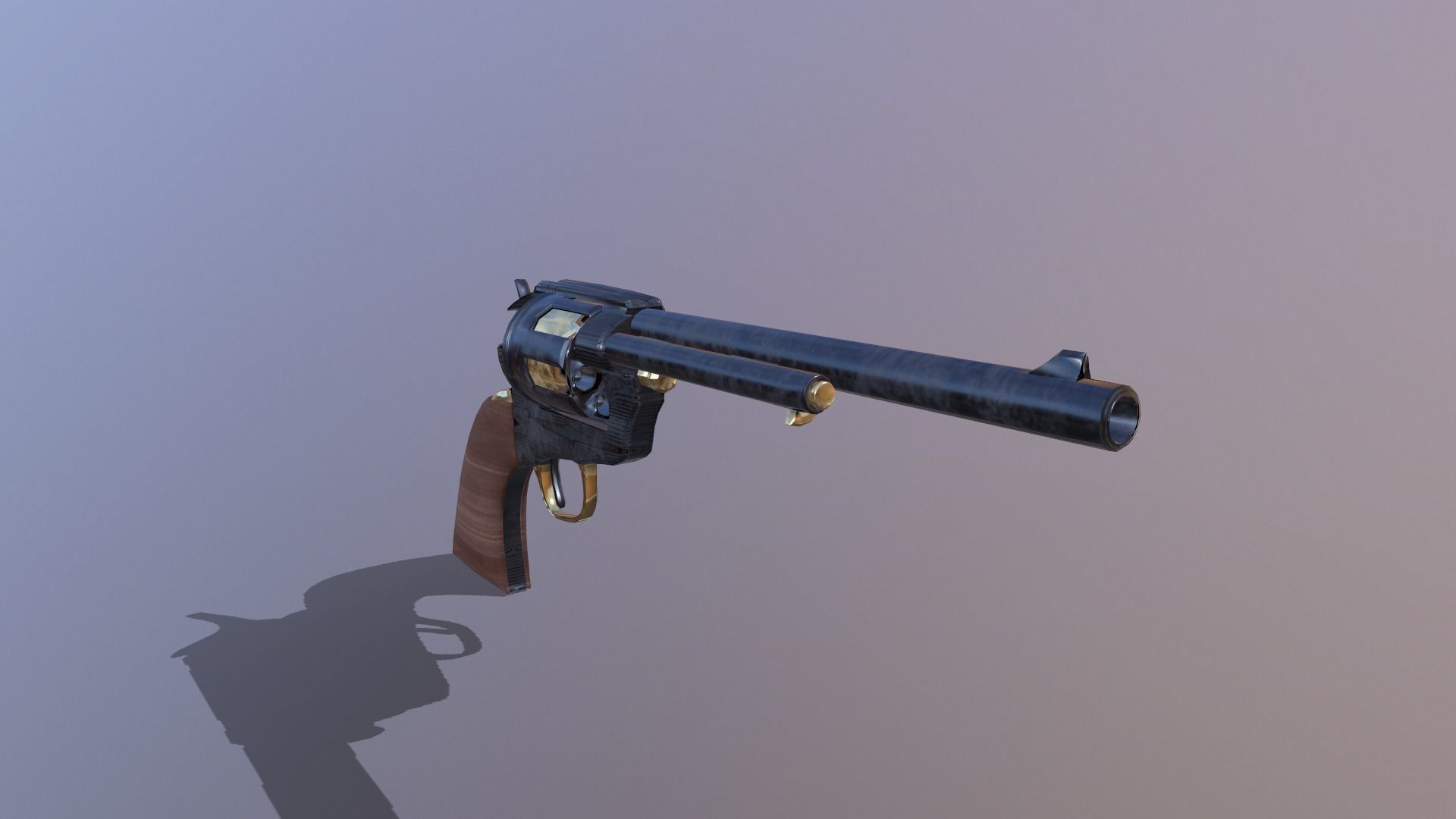 3D model Stylized revolver VR / AR / low-poly | CGTrader