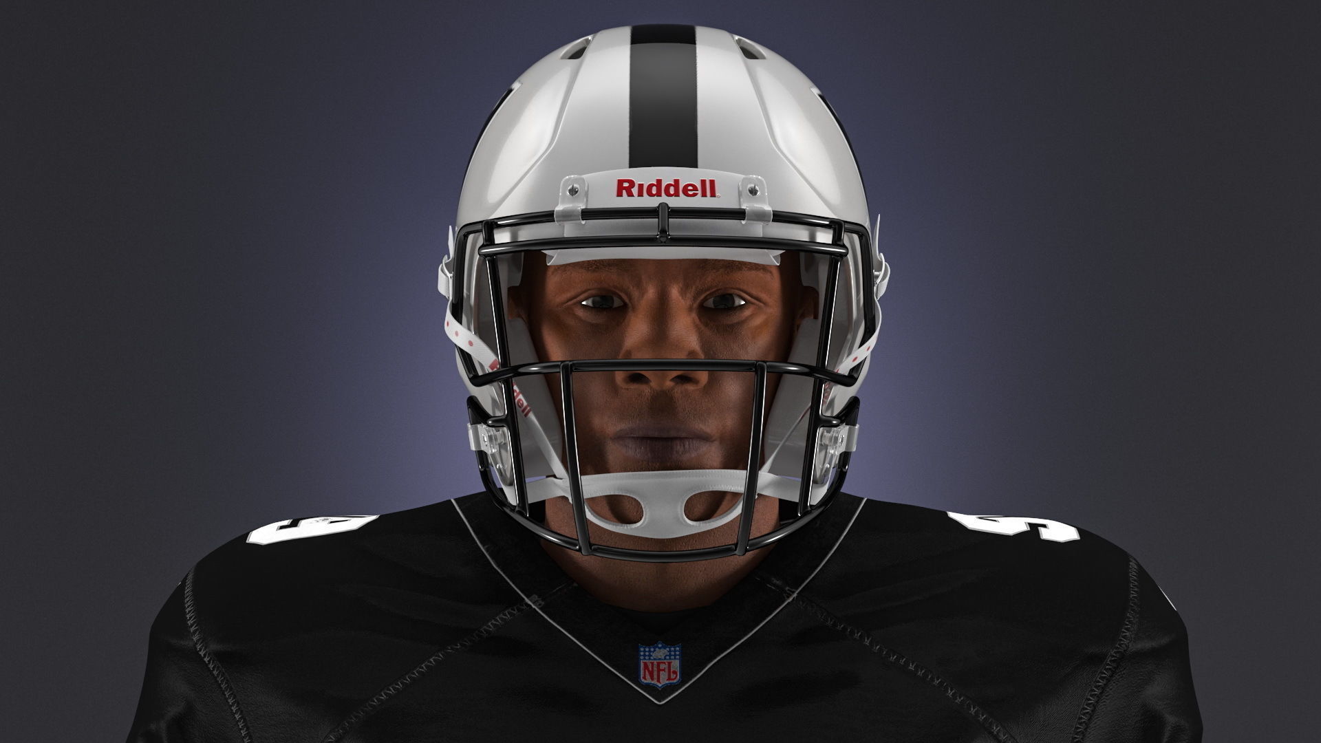 Las Vegas Raiders American Football Player Rigged Fur 3D model rigged ...