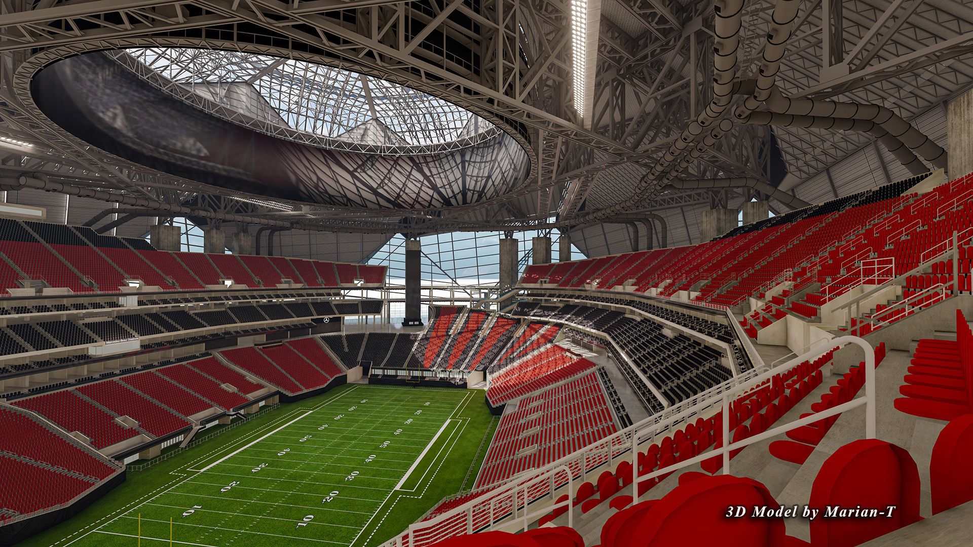 3D model Mercedes-Benz Stadium Atlanta USA VR / AR / low-poly | CGTrader