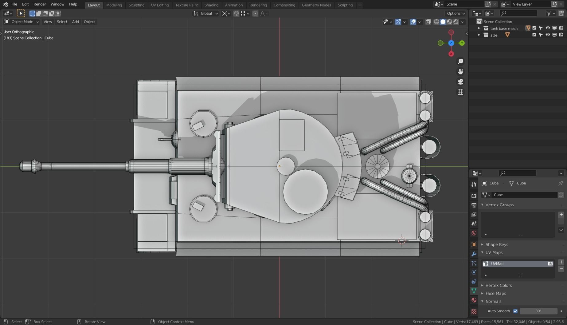 3D model Tiger I Tank Base Mesh VR / AR / low-poly | CGTrader