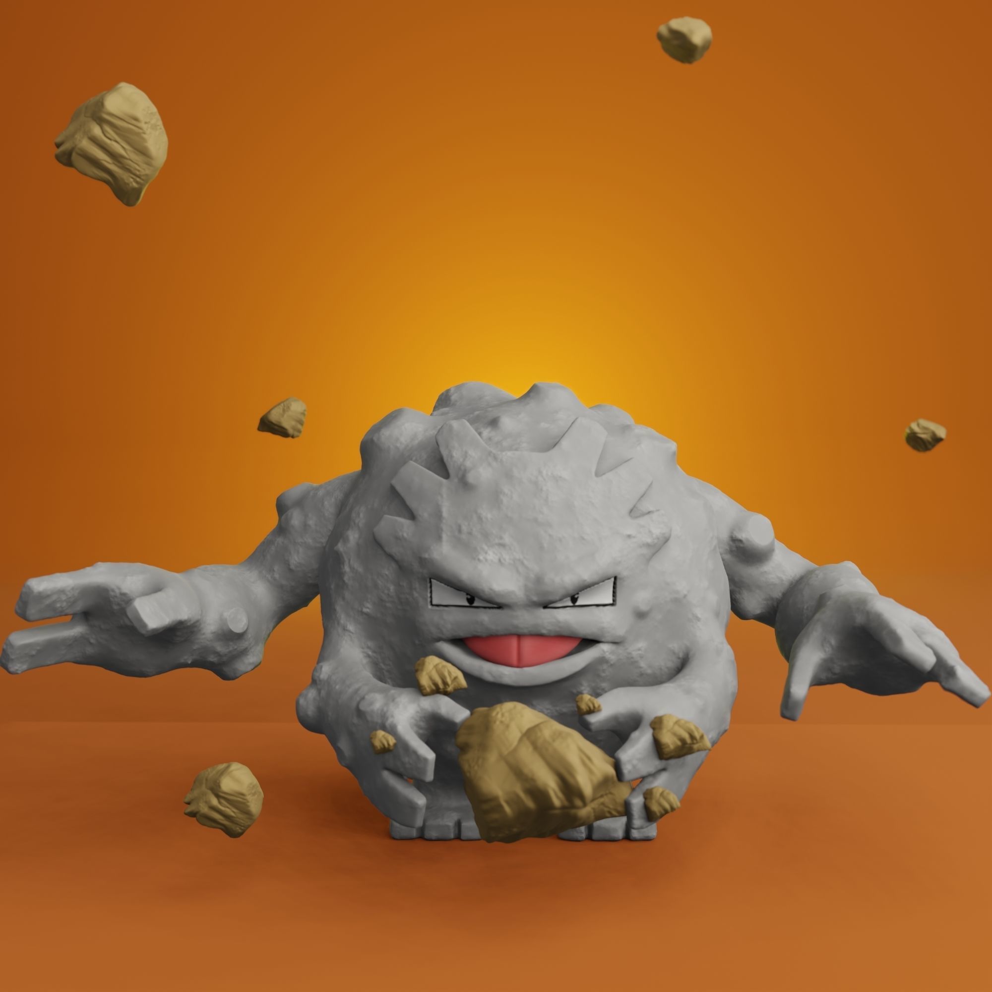 pokemon geodude evolution pack 3D model 3D printable | CGTrader