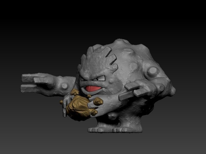pokemon geodude evolution pack 3D model 3D printable | CGTrader