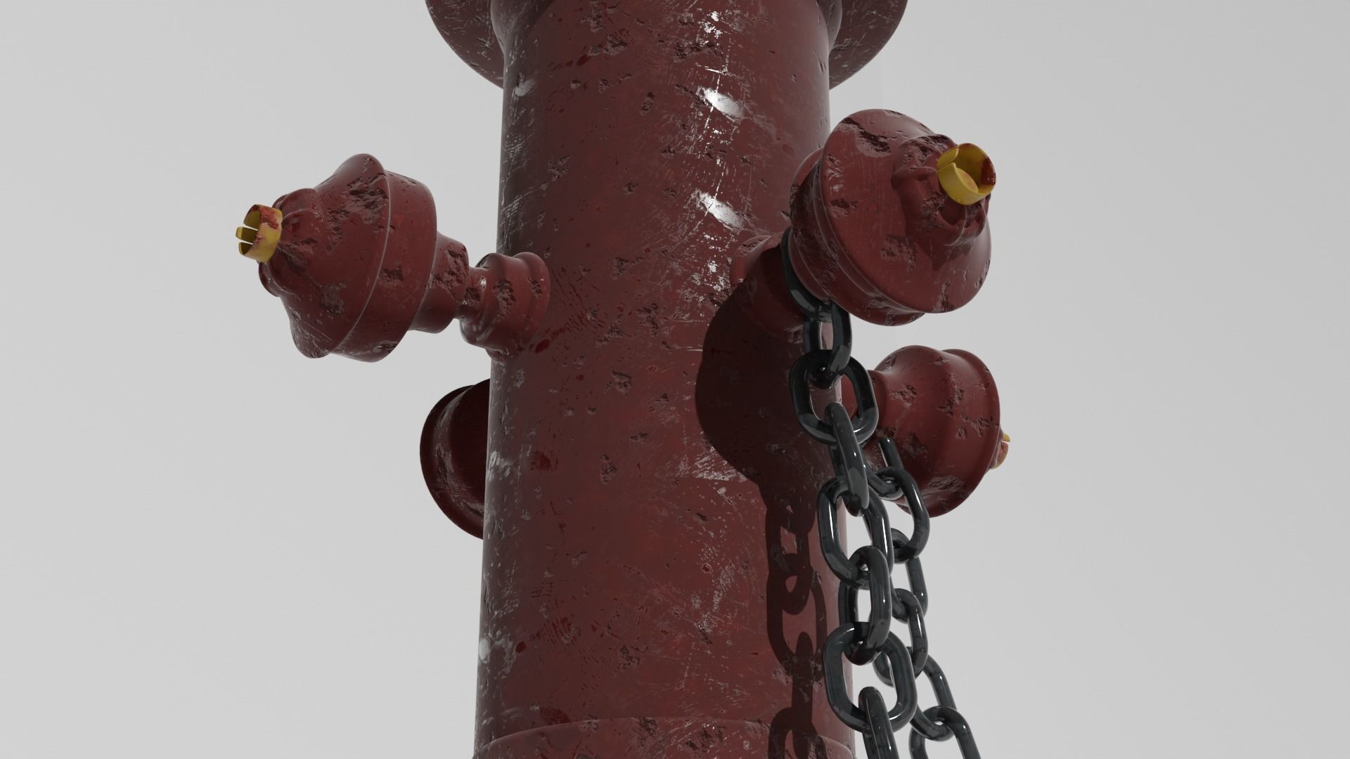 Fire hydrant with rust elements 3D model | CGTrader
