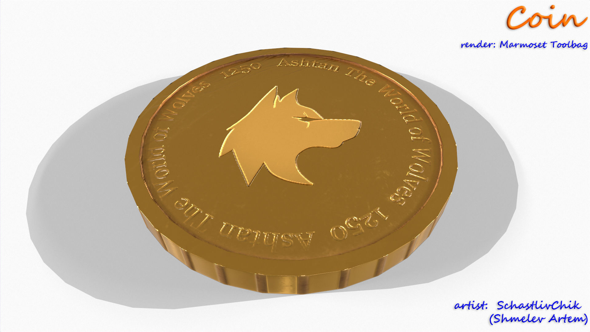 coin low poly free VR / AR / low-poly 3D model | CGTrader