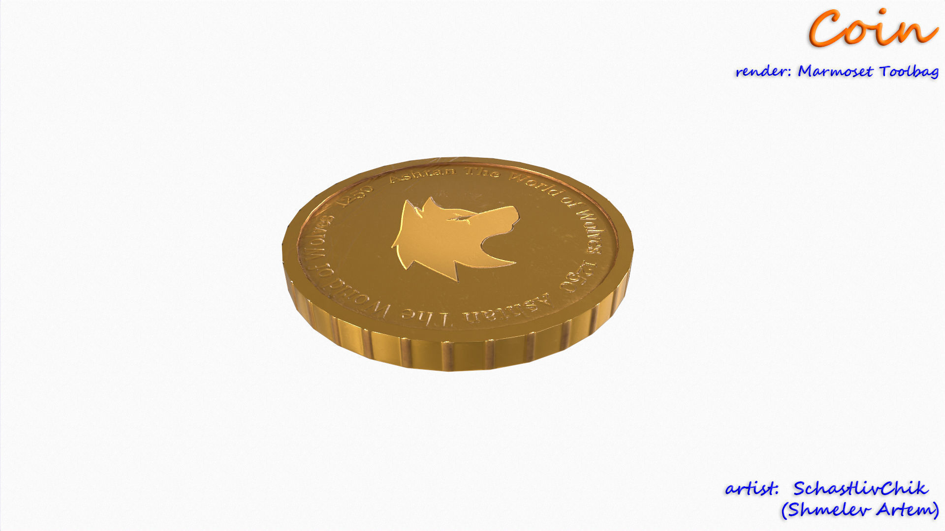 coin low poly free VR / AR / low-poly 3D model | CGTrader