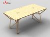 DXF File for CNC Router Cut Contemporary Plywood Dinner Table 3D model ...