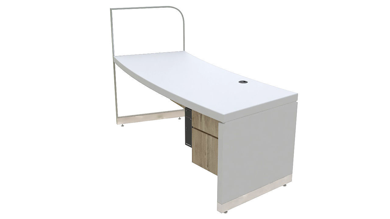 Circular reception desk 3D model | CGTrader