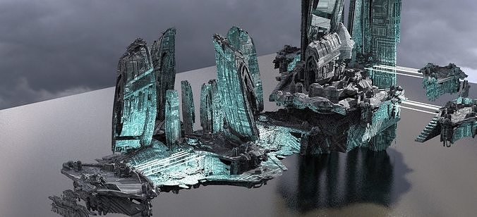 Halo Forerunner Grand structures 3D model | CGTrader