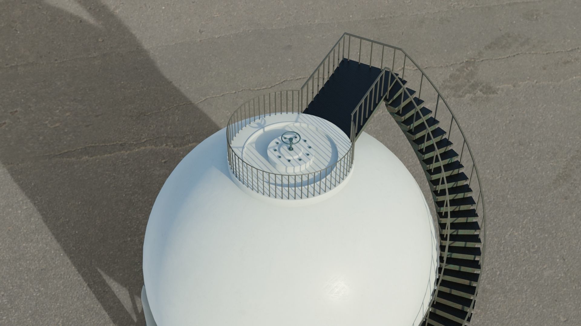 3D model Sphere tank VR / AR / low-poly | CGTrader