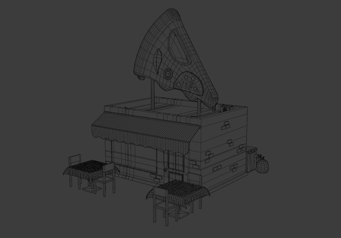 3D model Pizzeria VR / AR / low-poly | CGTrader